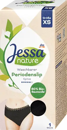 Jessa
nature višekratne menstrualne gaćice, veličina XS, crne, 1 kom