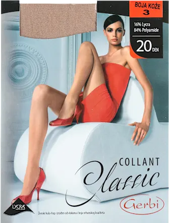 Gerbi
COLLANT Classic 20 DEN boja kože hulahopke - veličina 3, 1 kom