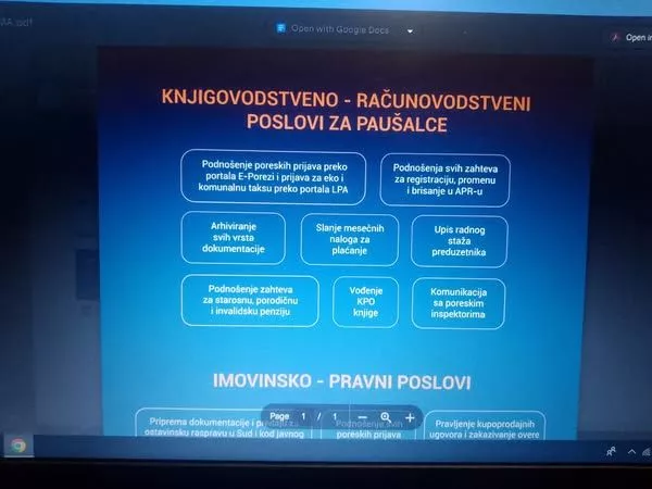 KNJIGOVODSTVENO-ADMINISTRATIVNO USLUGE, IMOVINSKO-PRAVNE USLUGE.