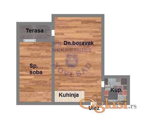 Dvosoban stan kod instituta // VISINA PLAFONA 2.80M2 // 48M2