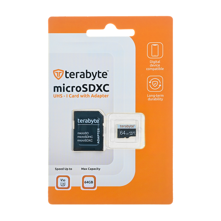 Mem. Kartica Terabyte SDHC 64GB Extreme PRO 4K UHD V30 sa adapterom ZJ CN