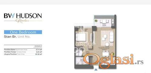 BW Hudson – Dvosoban stan sa direktnim pogledom na reku | 62,55m² ID#1997