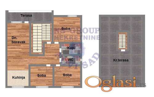 Četvorosoban 94m2 Telep