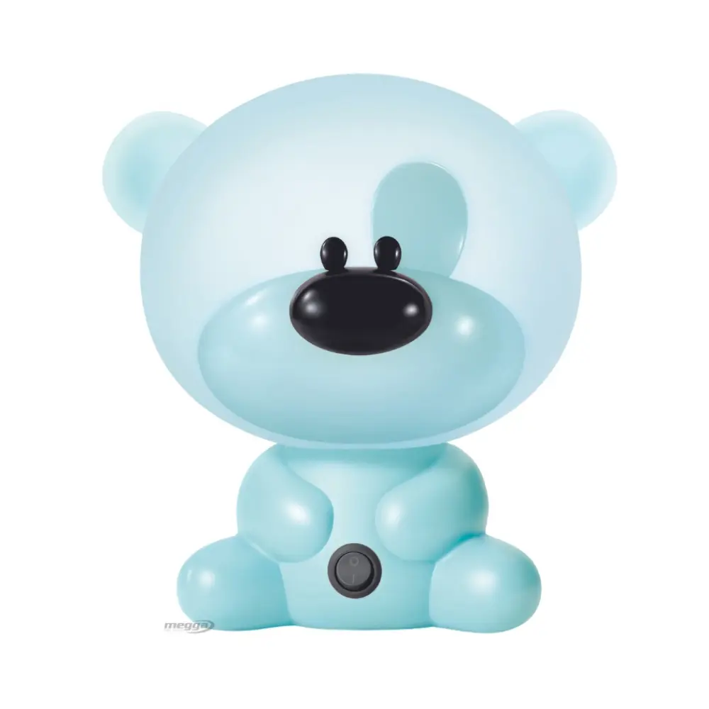 SOFTA STONA LAMPA LED BEAR BLUE