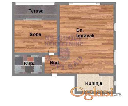 Jednoiposoban, 40m2 Telep