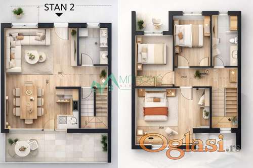 MODERNA TOWNHOUSE KUĆA – Vaš porodični dom, 87 m2 (šifra: 1004038)