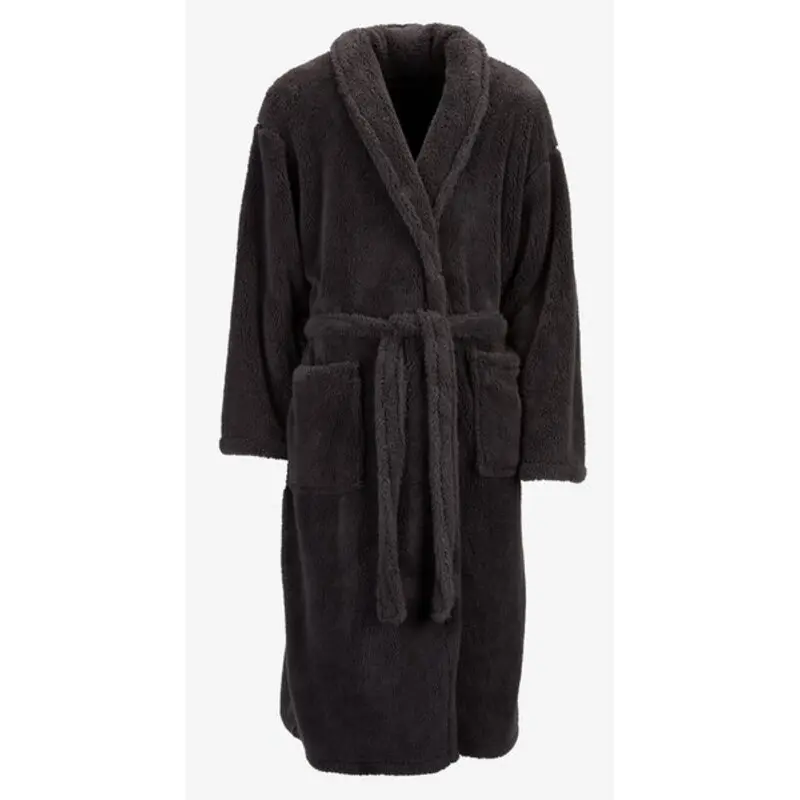 Bade mantil SIMRIS L/XL antracit – 100% poliester, 260 g/m²