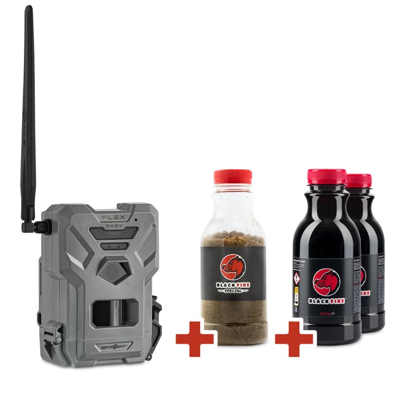 Kamera SpyPoint Flex - Dark i 3x Black fire za nadzor lovista