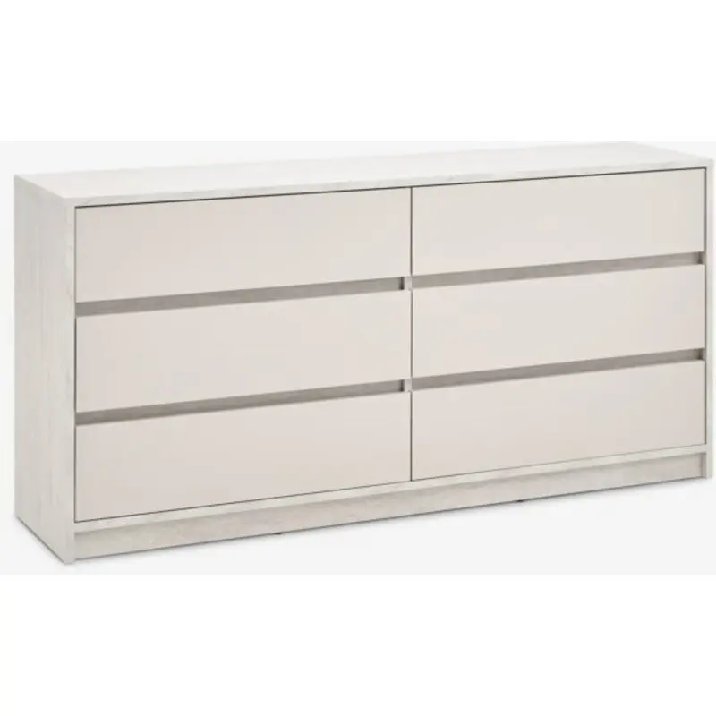 Komoda BILLUND 3+3 fioke, travertin/bež, 153x74x39 cm