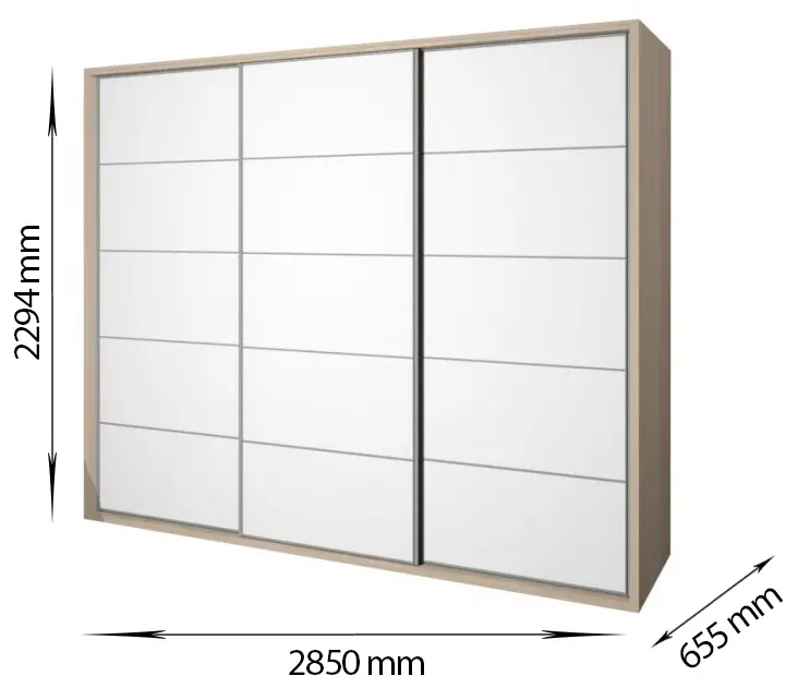 Klizni plakar Insert sa 3 krila