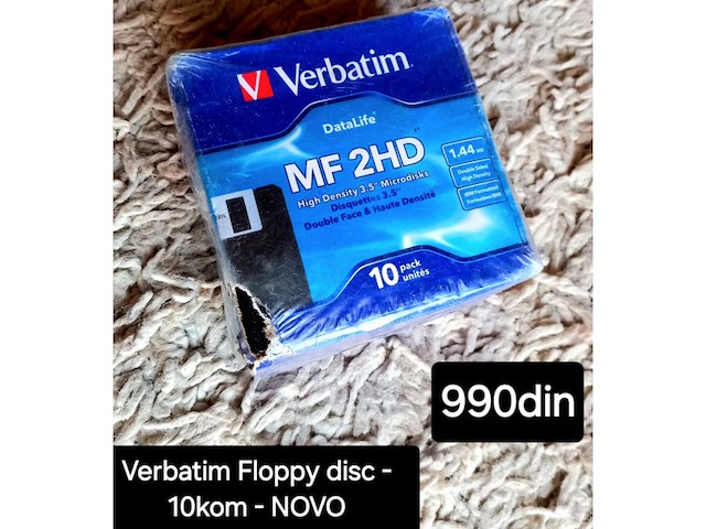 Verbatim Floppy Disc Flopi disk MF HD 3.5` 10kom - NOVO