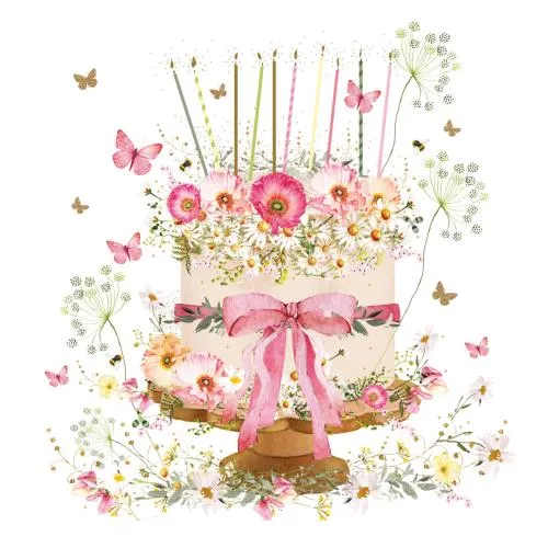 Rođendanska čestitka DAISY CAKE