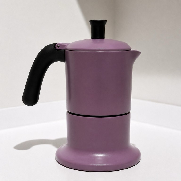 Angelina ANG3IND08 moka pot 3 šoljice,indukcija , boja puder roze