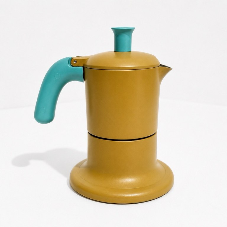 Angelina ANG3IND13 moka pot 3 šoljice,indukcija , boja senf žuta