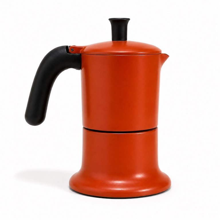 Angelina ANG3IND18 moka pot 3 šoljice,indukcija , boja crvena
