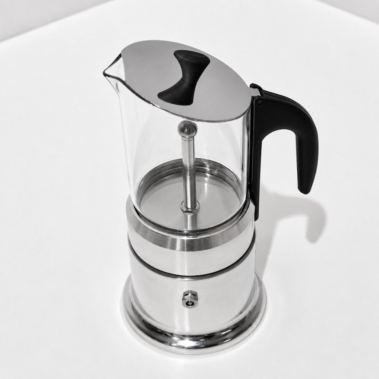 Angelina COR300 moka pot 3 šoljice,indukcija , staklo/sjajna