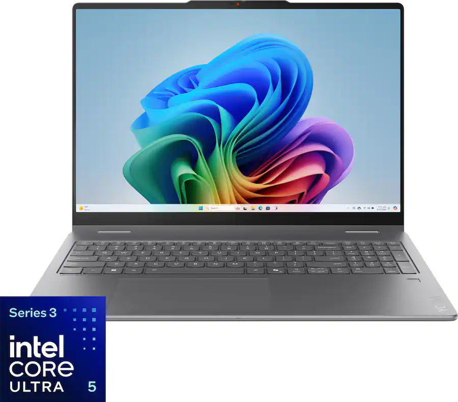 LENOVO - YOGA 7I 2-IN-1 16" 2K TOUCHSCREEN LAPTOP - INTEL CORE ULTRA 5 PROCESSOR 322 2026 - 16GB MEMORY - 512GB SSD - LUNA GREY