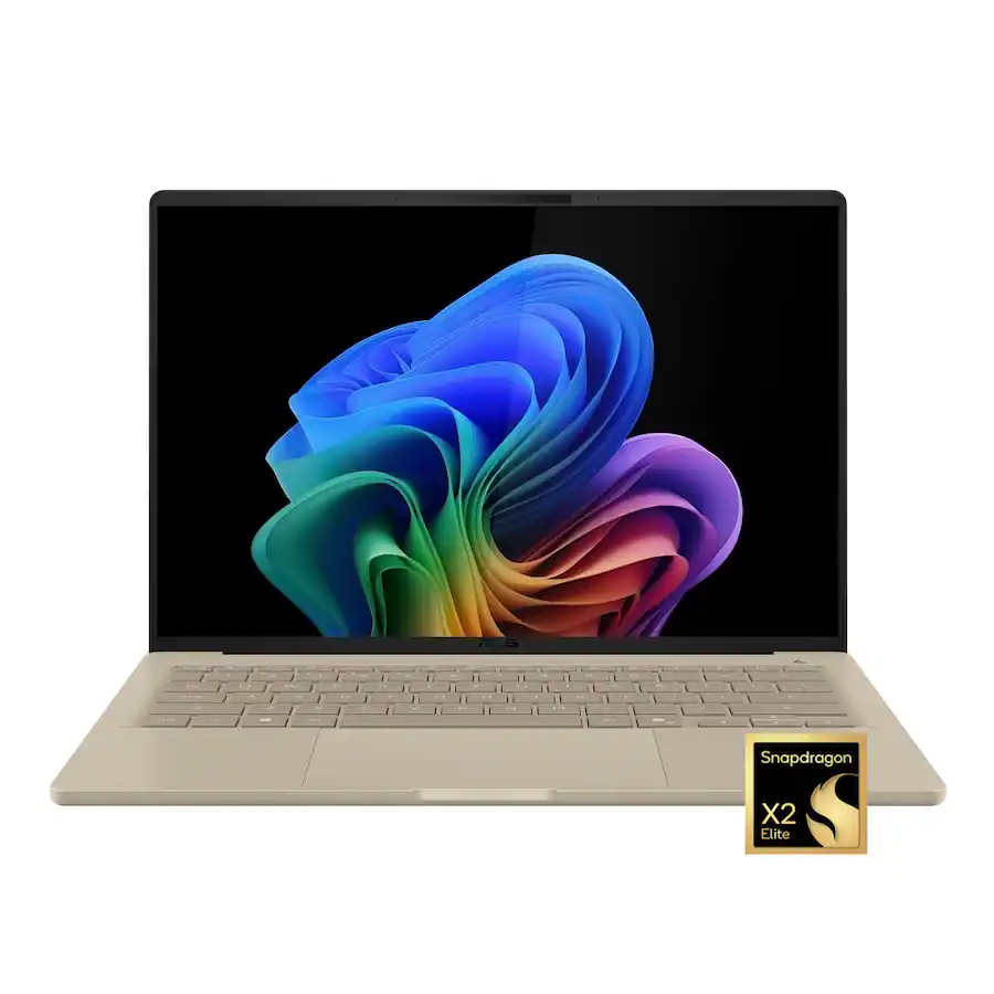 ASUS - ZENBOOK A14 14” OLED 2K DISPLAY - SNAPDRAGON X2 ELITE 2026 - 16GB MEMORY - 512GB STORAGE - COPILOT+ PC - ZABRISKIE BEIGE