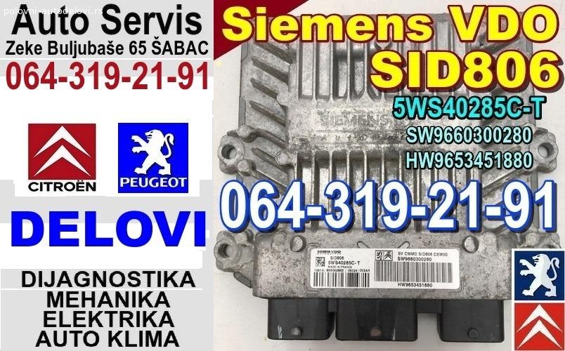 KOMPJUTER SIEMENS VDO SID806 CITROEN 1.4 HDI PEUGEOT
