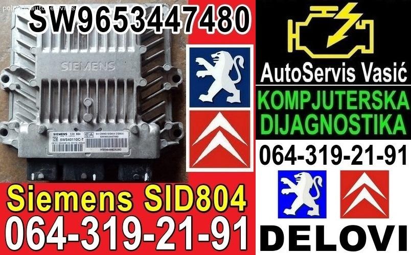 KOMPJUTER 1.4 HDI SIEMENS VDO SID 804 , PEŽO CITROEN PEUGEOT