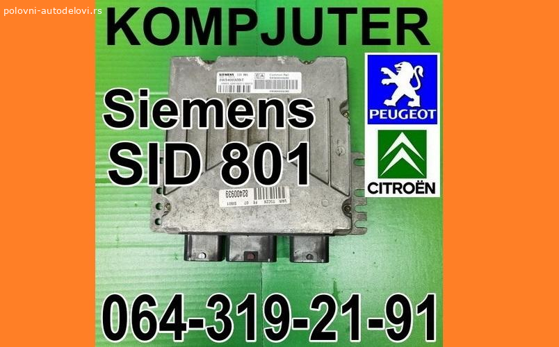 KOMPJUTER SIEMENS SID801 PEŽO 5WS40030B-T CITROEN PEUGEOT