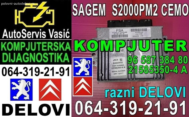 KOMPJUTER 96 587 384 80 SAGEM S2000PM2 PEŽO CITROEN PEUGEOT