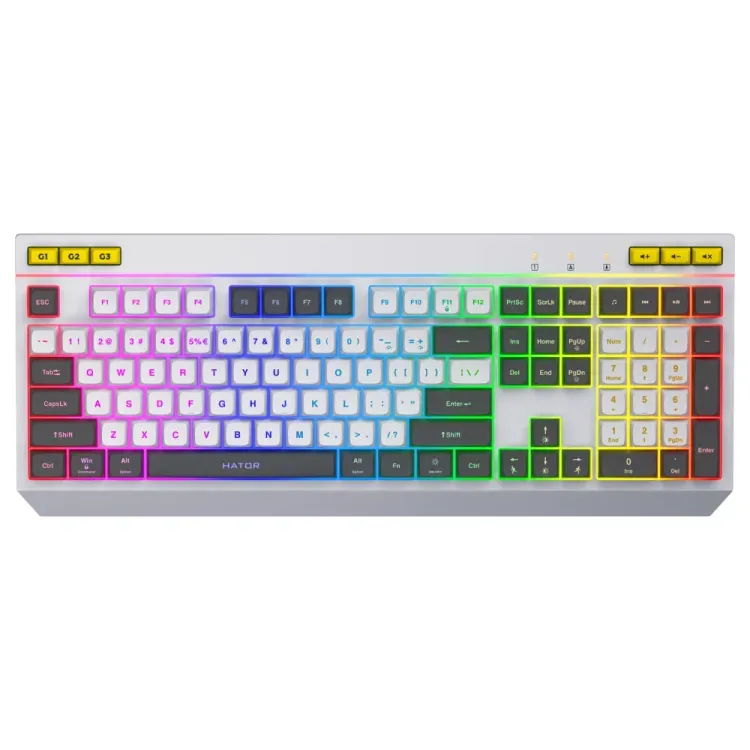 HATOR Icefall White US Tastatura