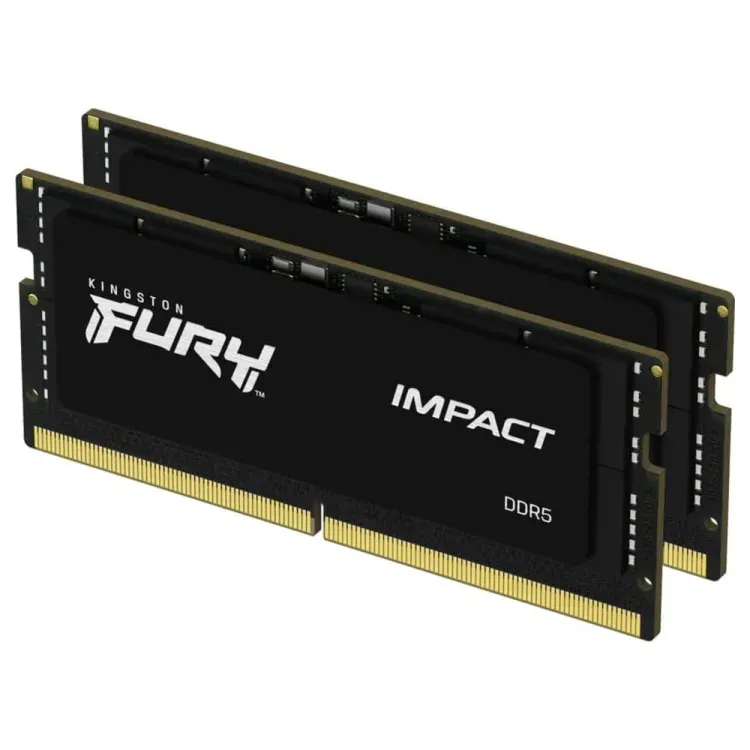 KINGSTON FURY Impact Black XMP 32GB (2x16GB) SO-DIMM DDR5 6000MHz CL38