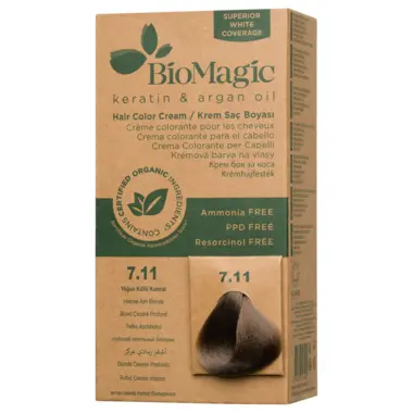 BIOMAGIC
Pepeljaste nijanse - farba za kosu 60 ml