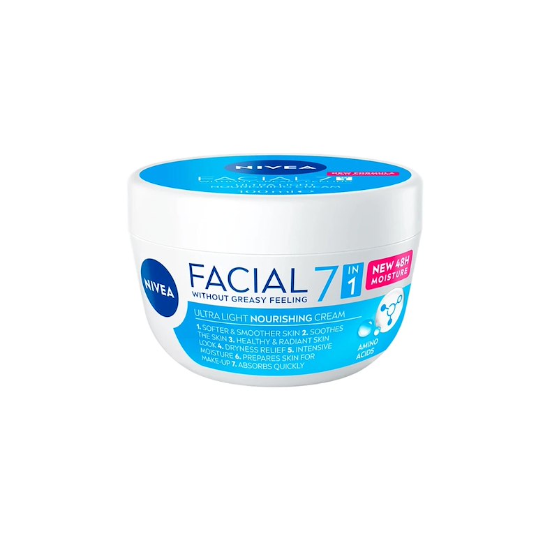 NIVEA Facial 7in1 Ultra Light Nourishing Hranljiva Dnevna Krema 100 mL