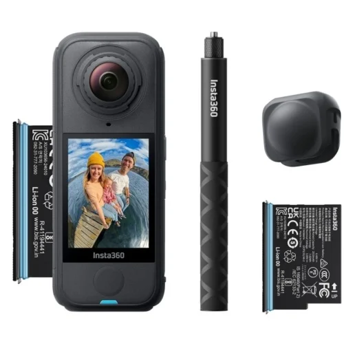 Insta360 kamera X4 Air + Starter Bundle (dodatna baterija, selfi štap i poklopac objektiva)