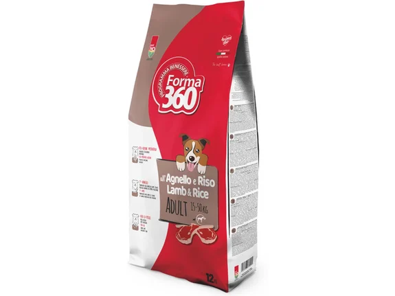Pet360 Superpremium granule za odrasle pse - jagnjetina Benessere Forma 360 12kg 8059796470025
