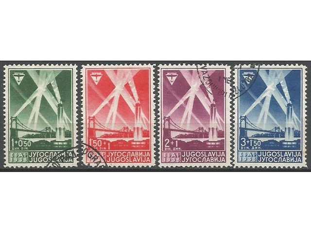 Kraljevina,Aero izložba 1938.,žigosano