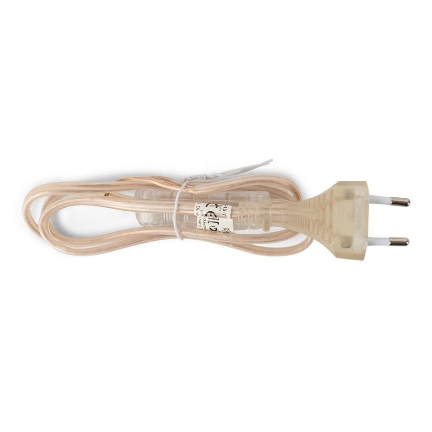 Prikljucni kabel 2x0.75 1m sa prekidacem transparentni