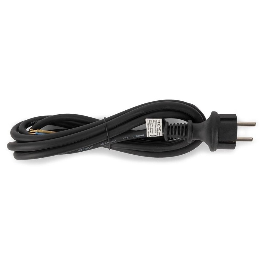 Prikljucni kabel 3x1.5 3m H05RR-F crni 16A IP44