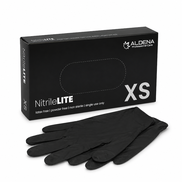 Nitrilne rukavice crne XS (5/6) 100 kom