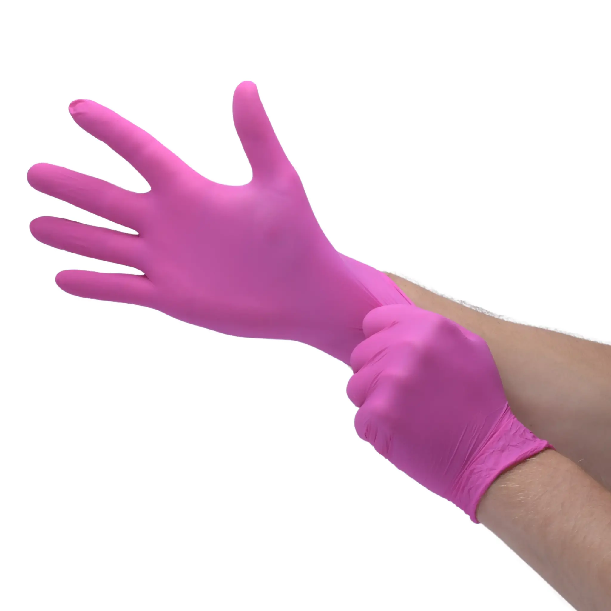 Nitrilne rukavice roze XS (5/6) 100 kom