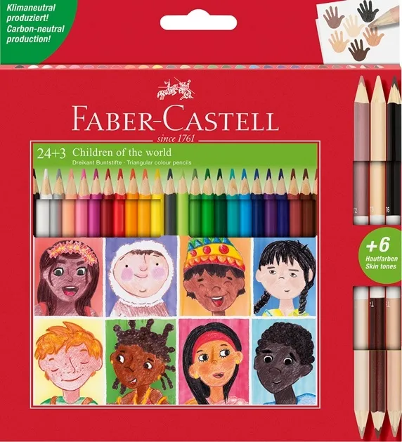 FABER CASTELL drvene bojice 1/24 + 3 BICOLOR