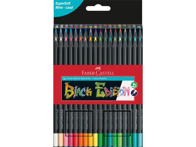FABER CASTEL drvene bojice 1/36 BLACK EDITION