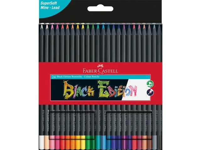 FABER CASTEL drvene bojice 1/24 BLACK EDITION