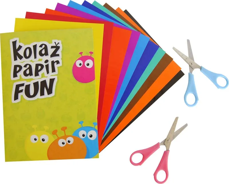 KOLAŽ PAPIR B5 SAMOLEPLJIVI FUN 10 BOJA