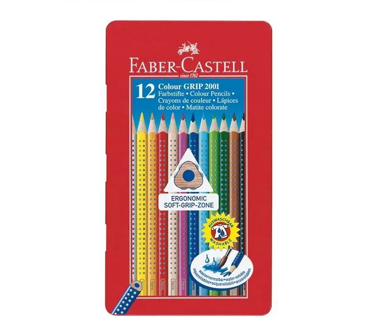 FABER CASTELL drvene bojice 1/12 METALNA KUTIJA