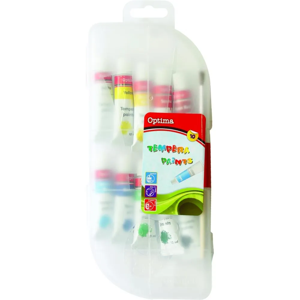 Tempere OPTIMA 12x12ml PVC