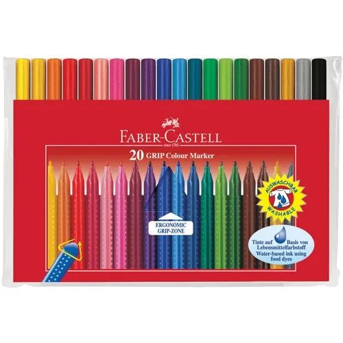 FABER CASTELL flomasteri GRIP 1/20