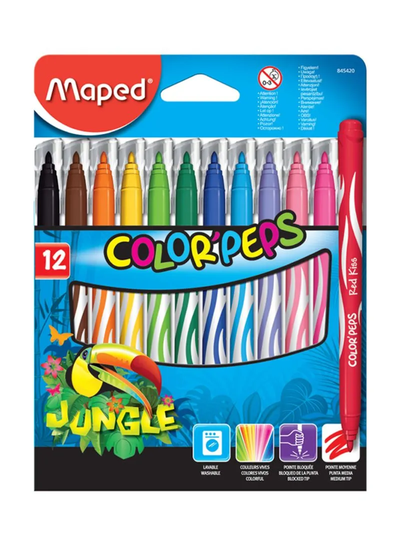 FLOMASTERI MAPED Jungle 12