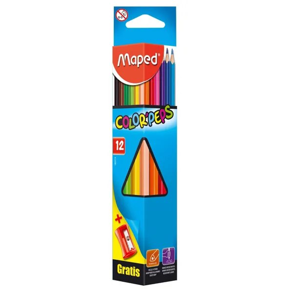Drvene bojice MAPED COLOR PEPS + rezač