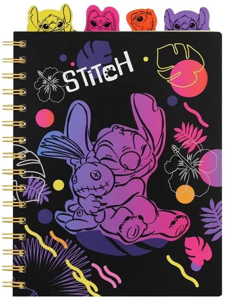 Notes A5 na kvadratiće DISNEY STITCH - BLACK