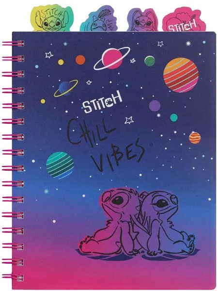 Notes A5 na kvadratiće DISNEY STITCH - CHILL VIBES
