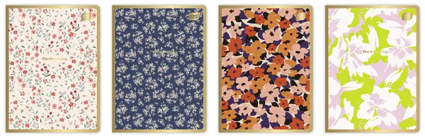 Sveska A5 kvadratići METALLIC FLORAL