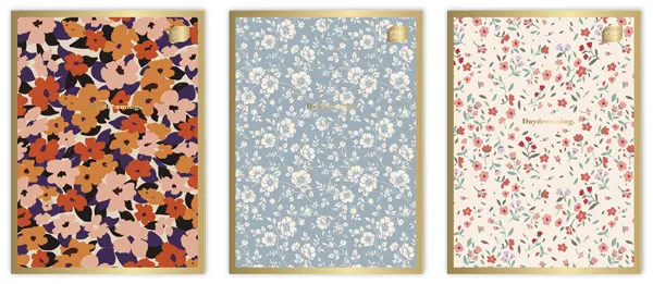 Sveska A4 METALLIC FLORAL, 60L (više vrsta)